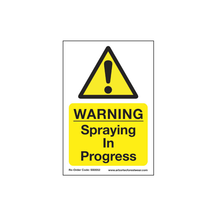 Corex Warning Spraying Sign | Forestry Signs UK