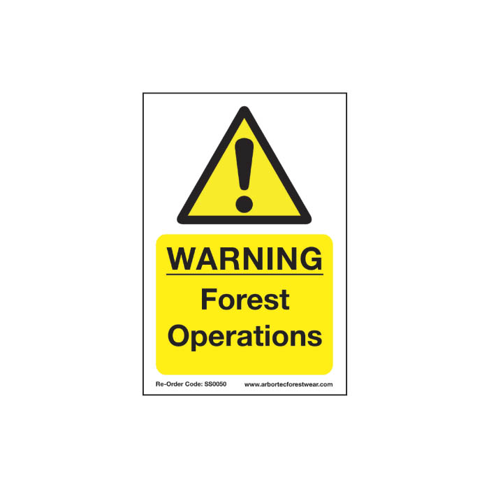 Corex Warning Forestry Sign | Forestry Signs UK